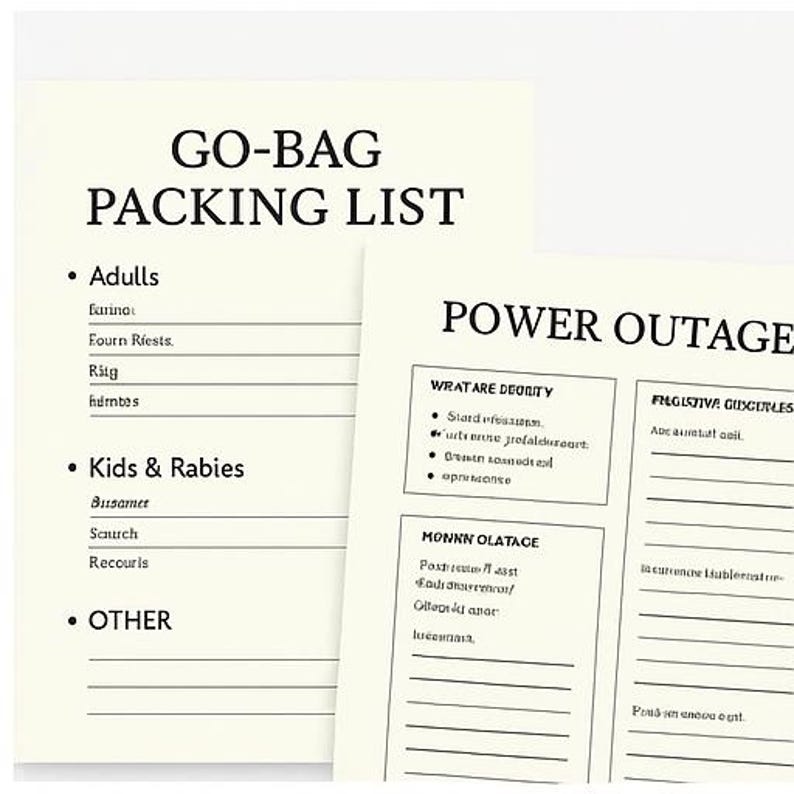 Emergency Preparedness Kit & Printable Planner-72 Hour Checklist ...