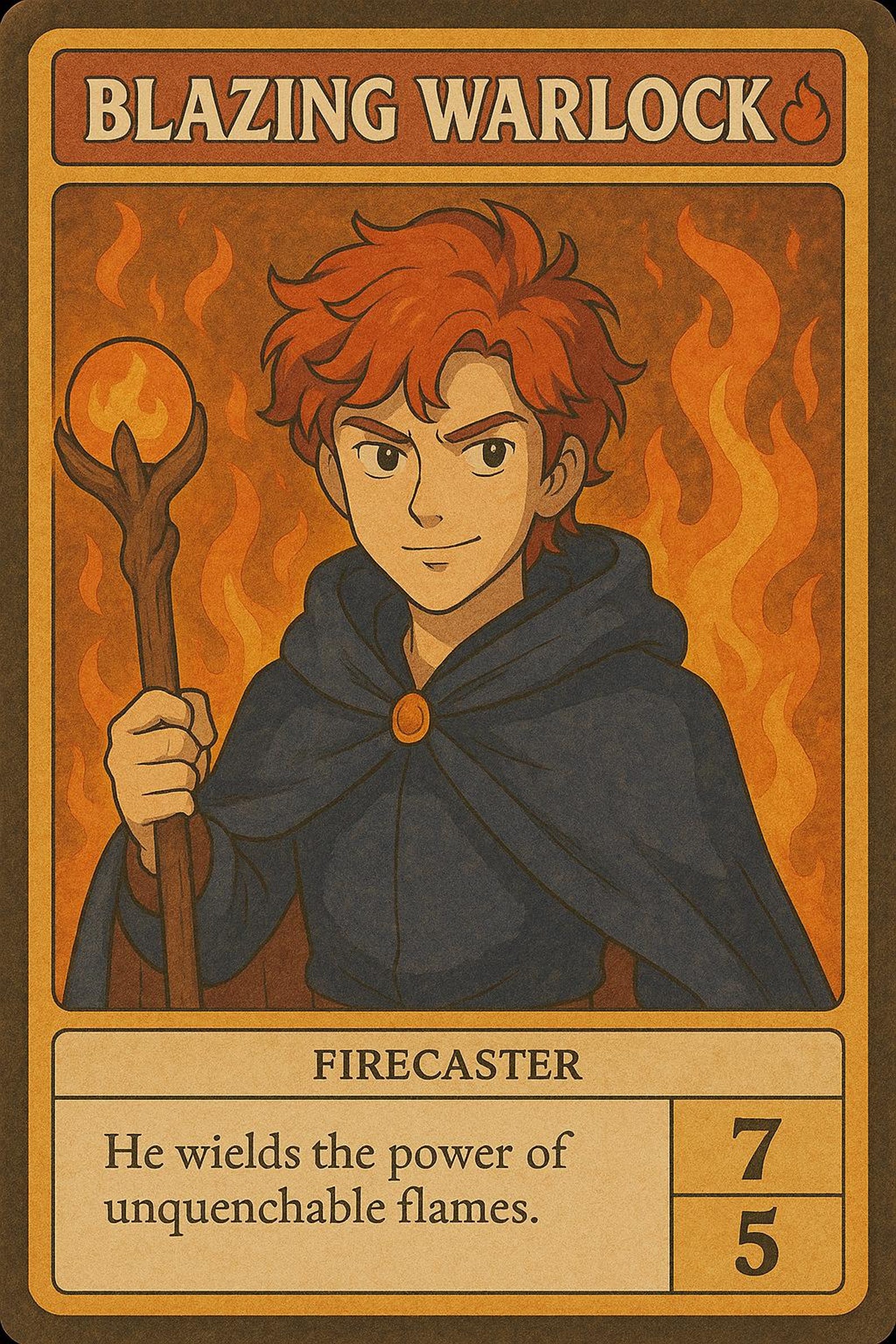Custom Fantasy Character Card-personalized Collectable Style Portrait ...