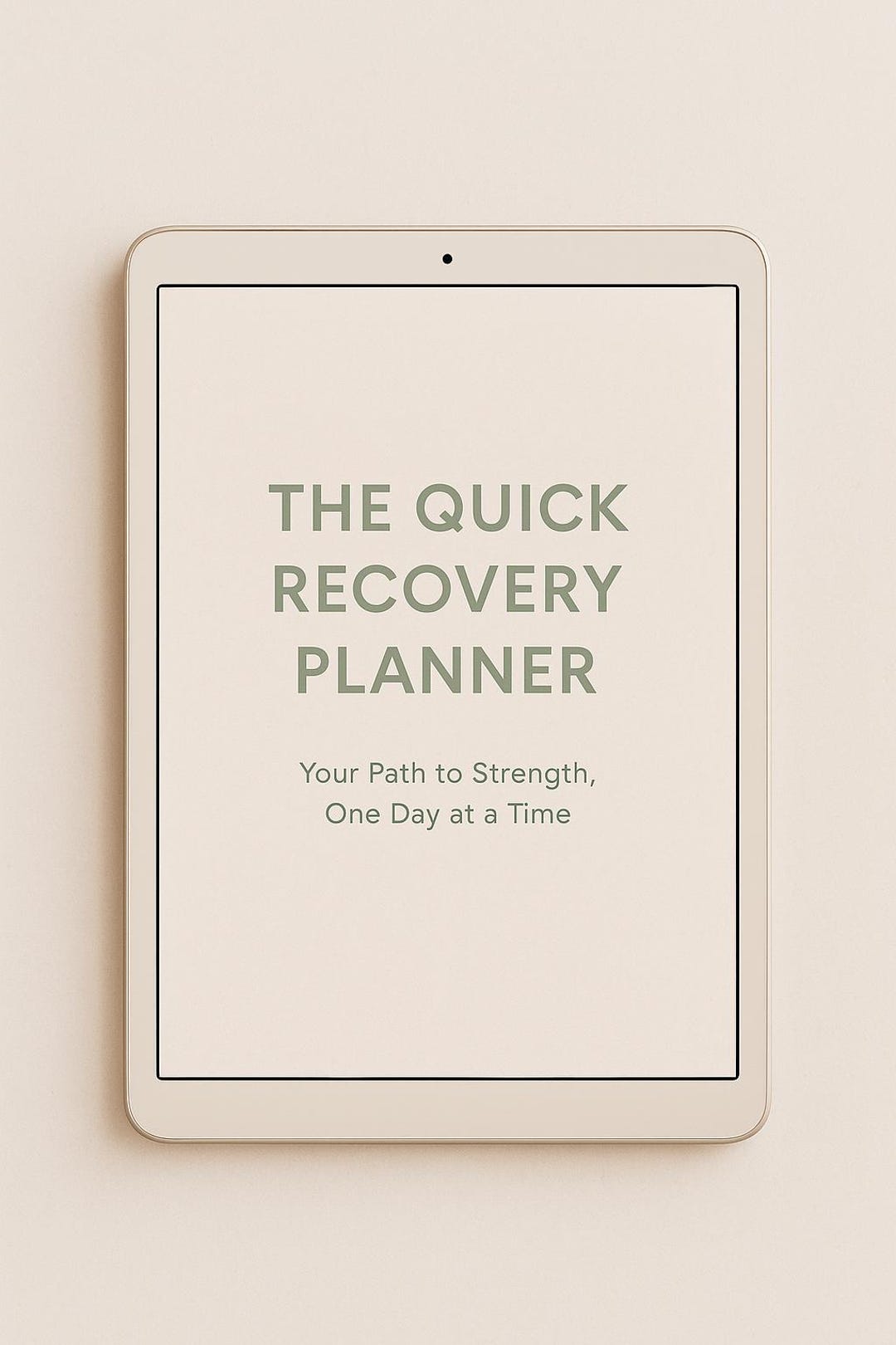 This Quick Recovery Title Planner 30 Day Digital Action Recovery ...