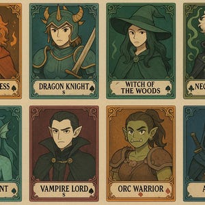 Custom Fantasy Character Card-personalized Collectable Style Portrait ...