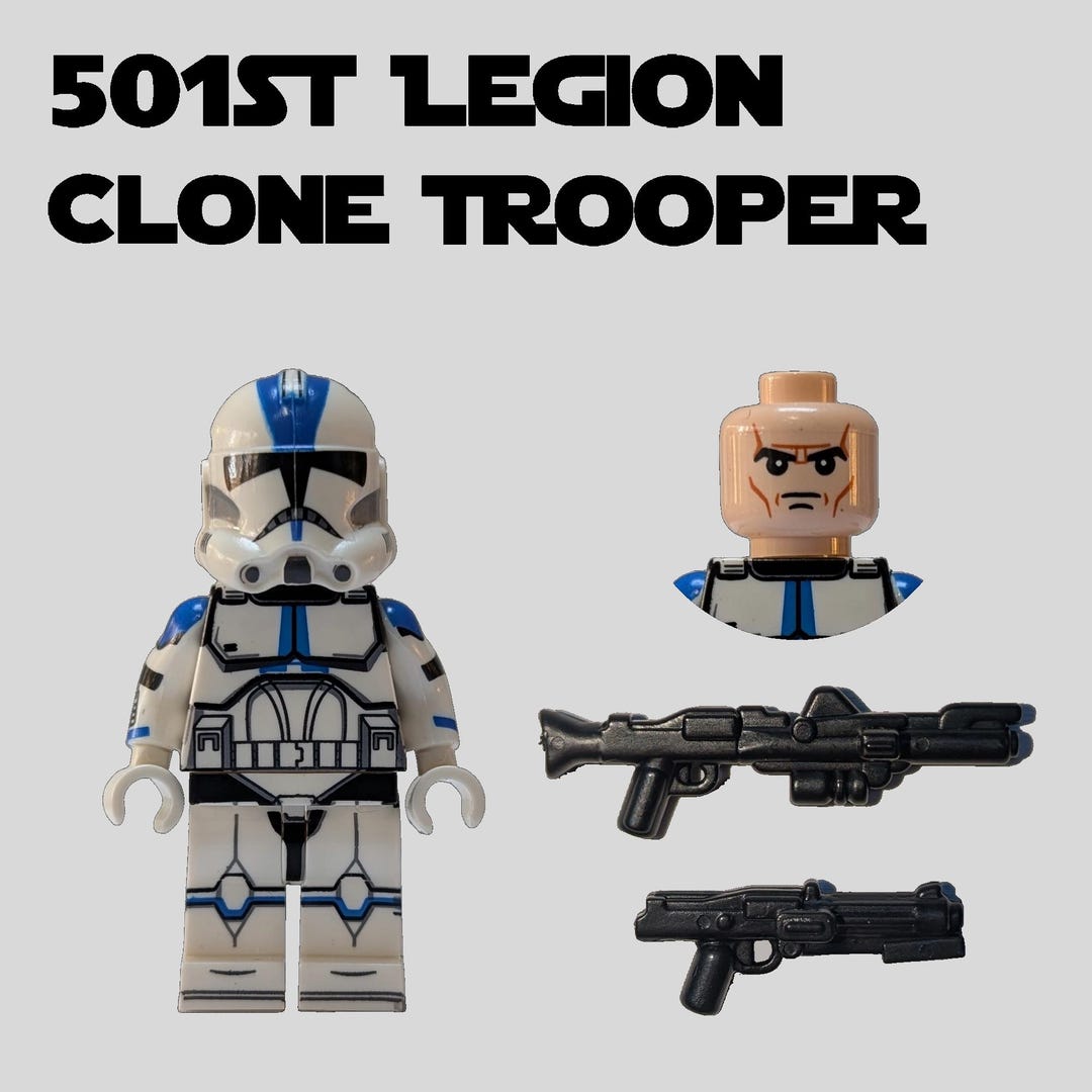 501st Clone Trooper - Custom Star Wars Minifigure - Etsy