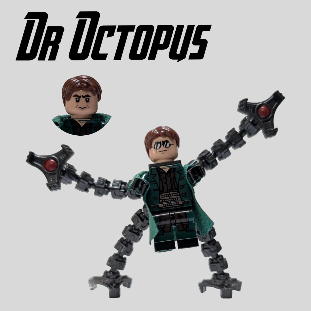 Dr Octopus Minifigure LEGO Compatible Doc Ock Otto Octavius Custom ...