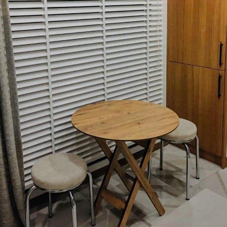 Round Folding Table, Modern Design Folding Table, Foldable Kitchen ...