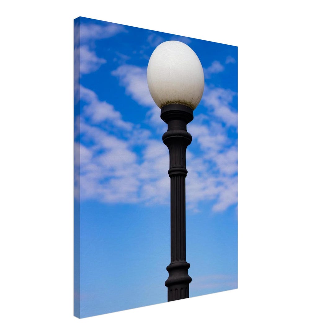 Minimalist Lamp Post Wall Art Print Canvas - Etsy
