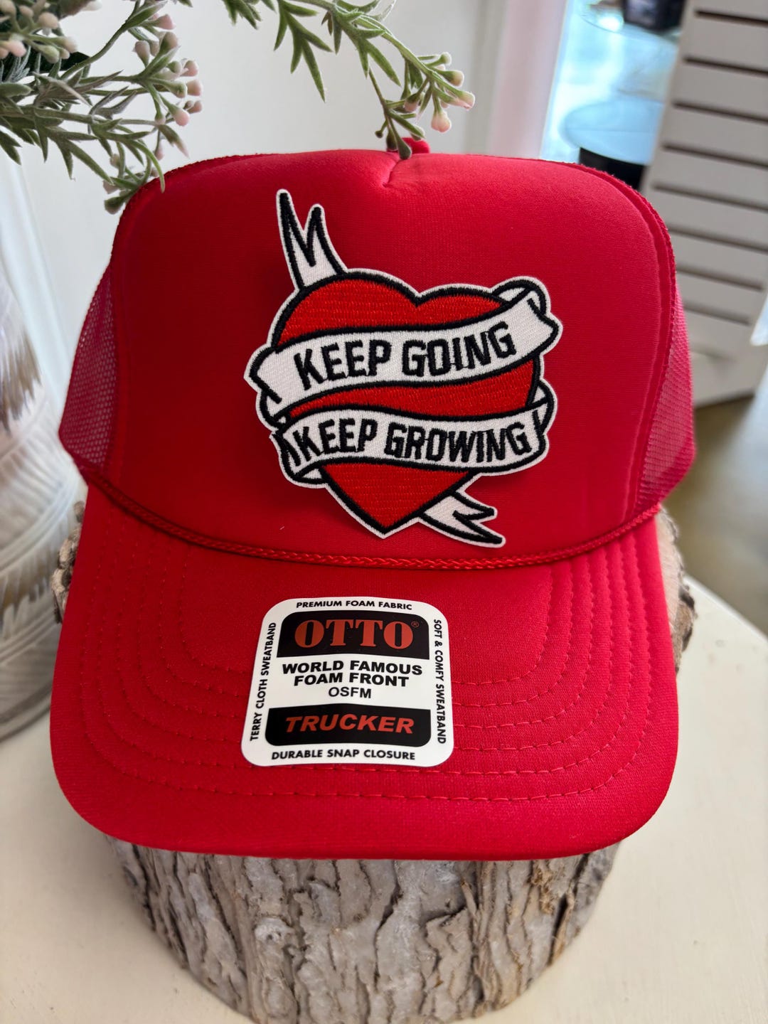 Keep Going Keep Growing, Hat Patch, Iron On - Etsy