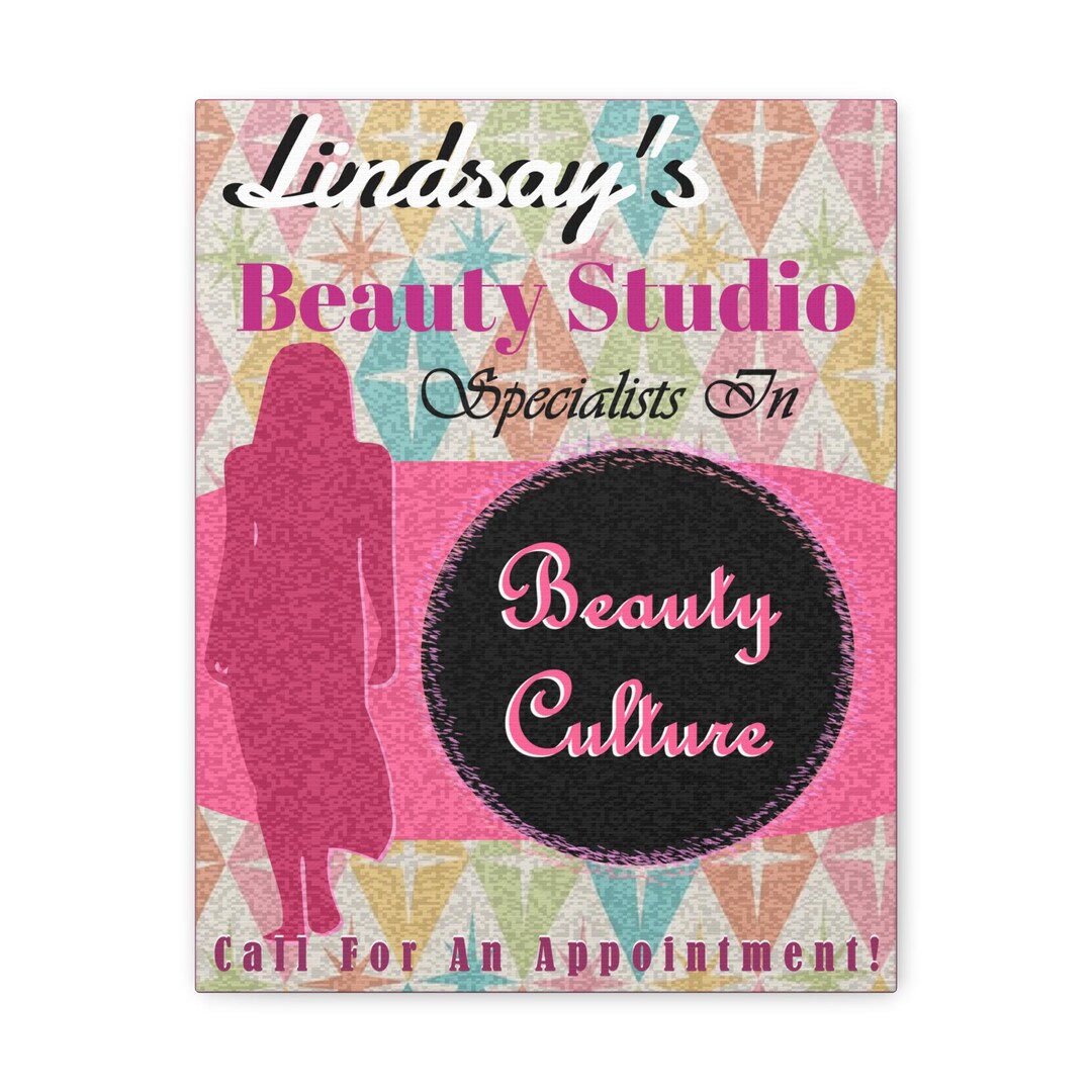 Personalized Beauty Salon Sign for Shop Print Decor for Hair Salons or ...