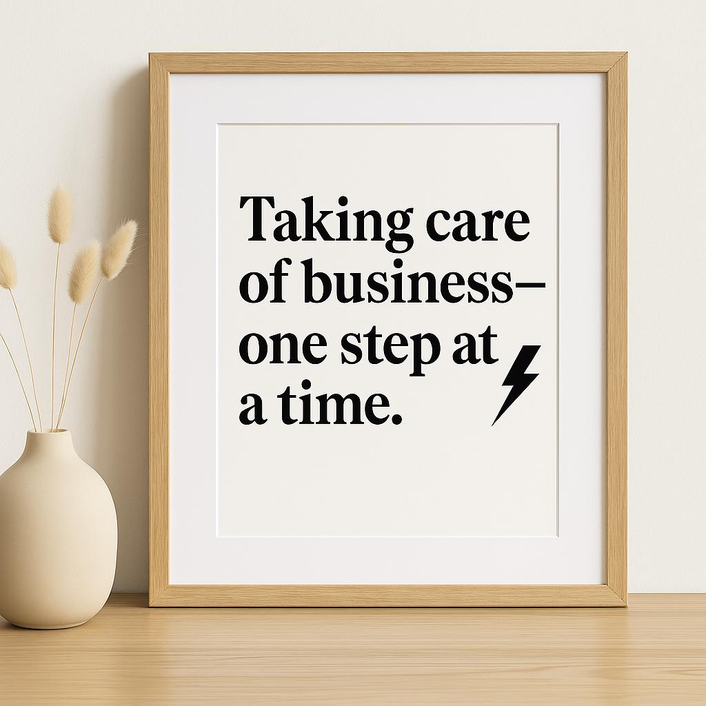 Retro Lightning Bolt Print: Motivational TCB Quote (digital Download ...