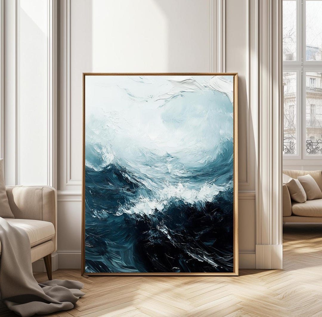 Oceanwall Art, Ocean Water Waves, Ocean Waves Print, Beach Decor ...