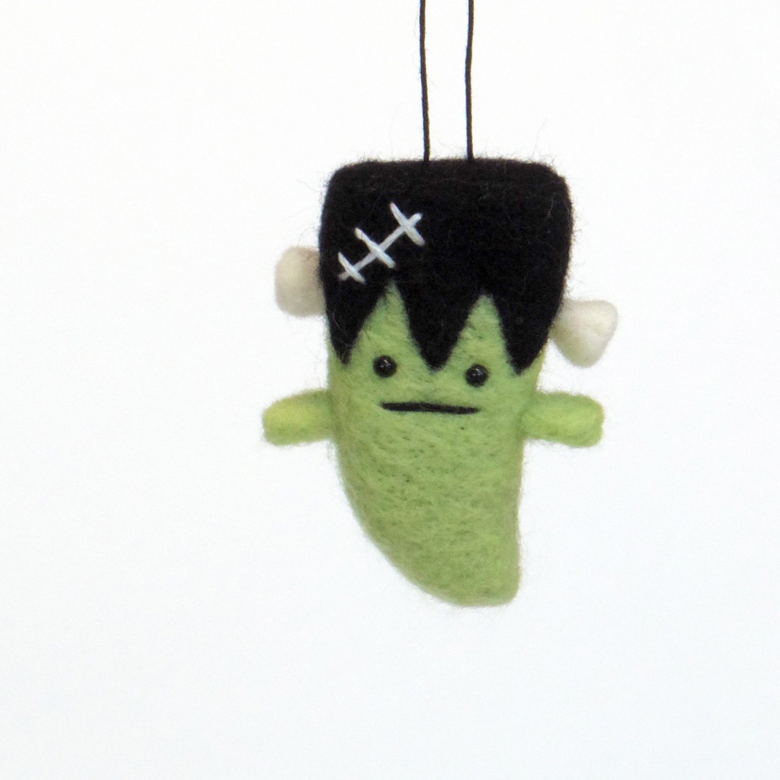 Miniature Frankenstein Halloween Felt Ornament : Needle Felted - Etsy