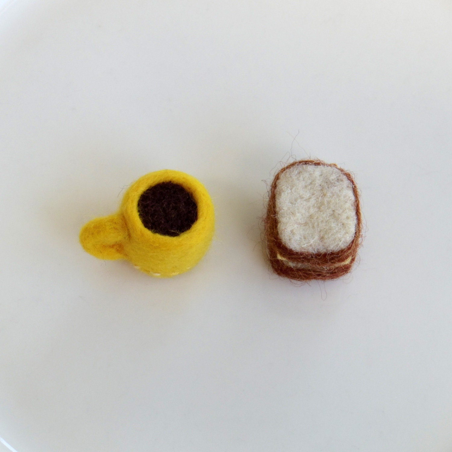 Miniature Felt Food Needle Felted Sandwich Coffee Cup - Etsy