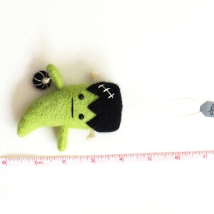 Frankenstein Felt Halloween Ornament -size L, Needle Felted Ghost With ...