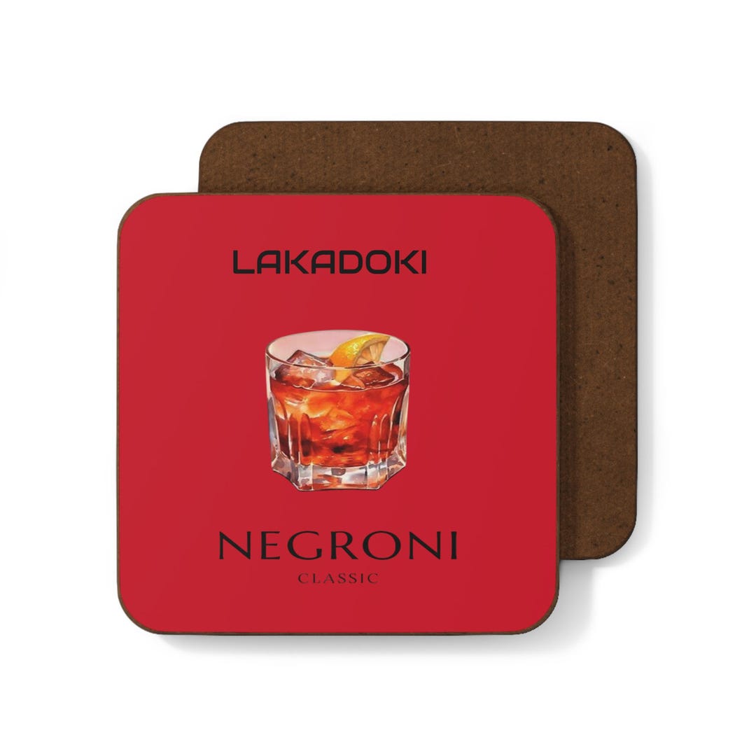 Personalized Negroni Coaster Custom Bar Decor,cocktail Gift,home Bar ...