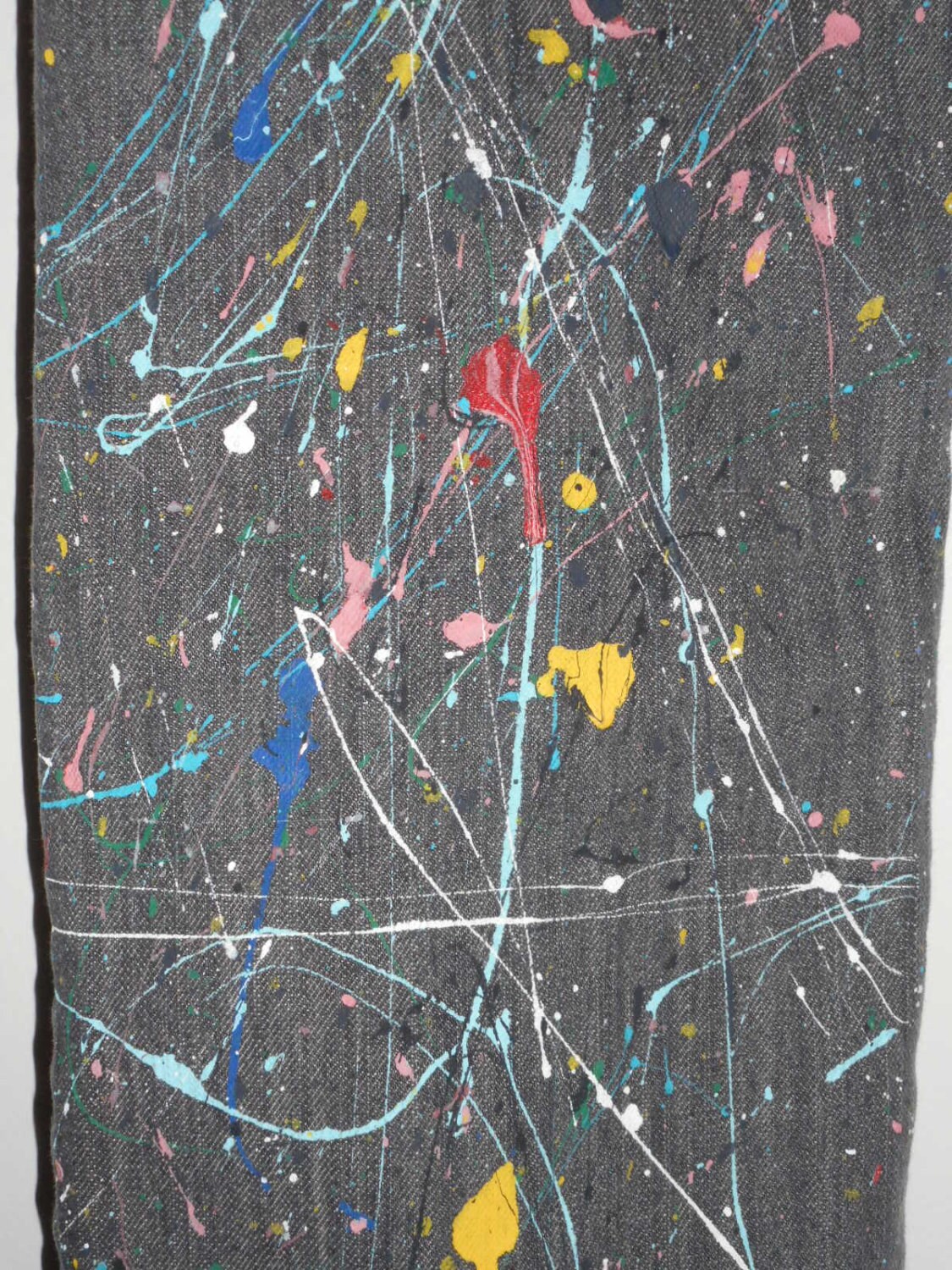 Vans Skinny Boyfriend or Mens Artist Hand Paint Splattered Recycled ...
