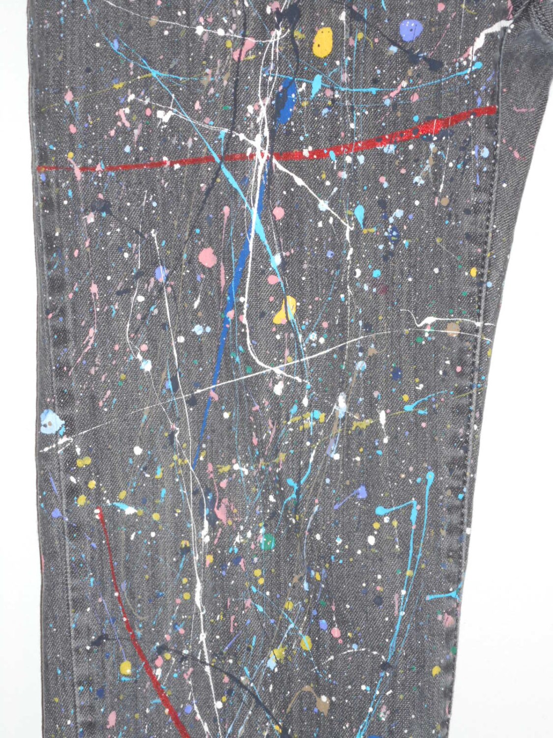 Vans Skinny Boyfriend or Mens Artist Hand Paint Splattered Recycled ...
