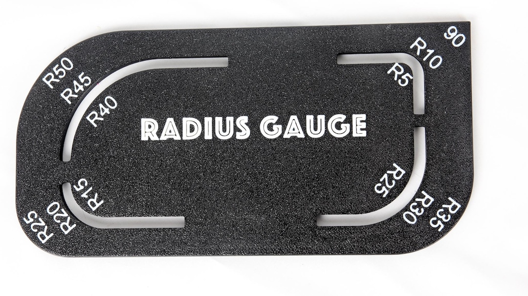 Radius Gauge Template, 200mm X 100mm, Multi-curve Measuring Tool - Etsy
