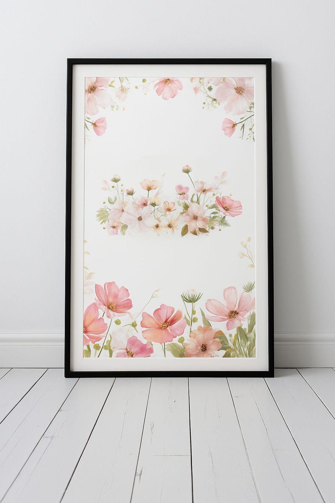 Spring Floral Themed - Digital Printable Wall Art in PNG - Download as ...