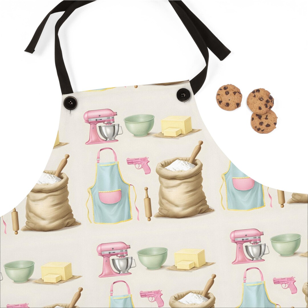Novelty Baking and Pistol Apron, Fun Kitchen Accessory for Baking ...