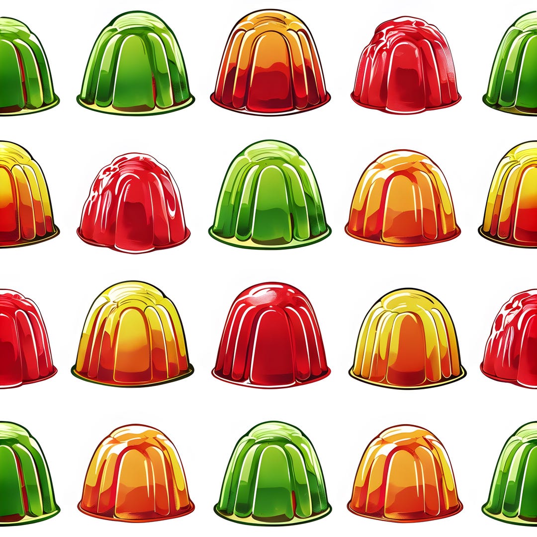 Colorful Retro Jelly Gelatin Domed Wrapping Paper, Fun Wrap for ...