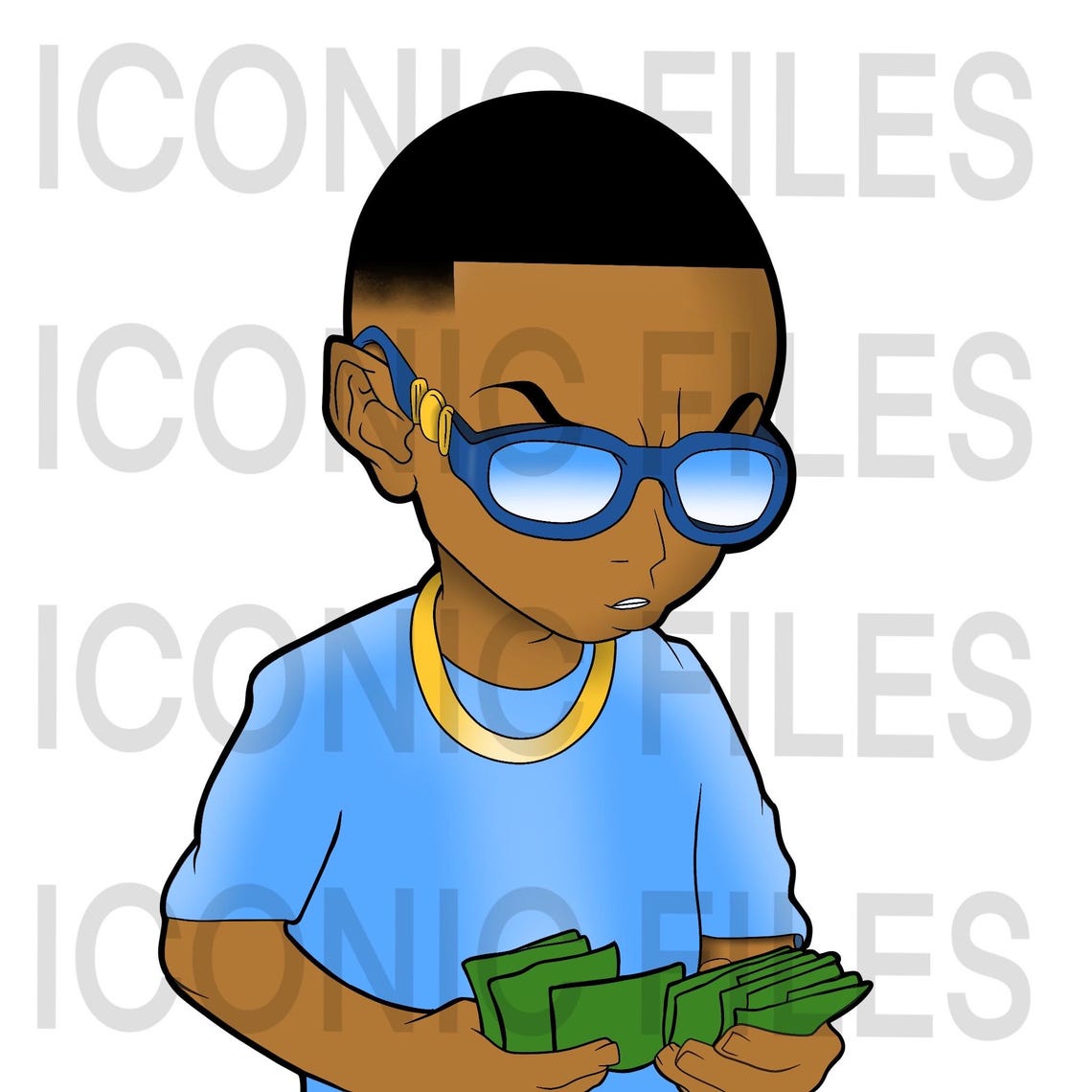 Gangster Black Baby Dreads Holding Money Stack Rich Cash Savage Ghetto ...