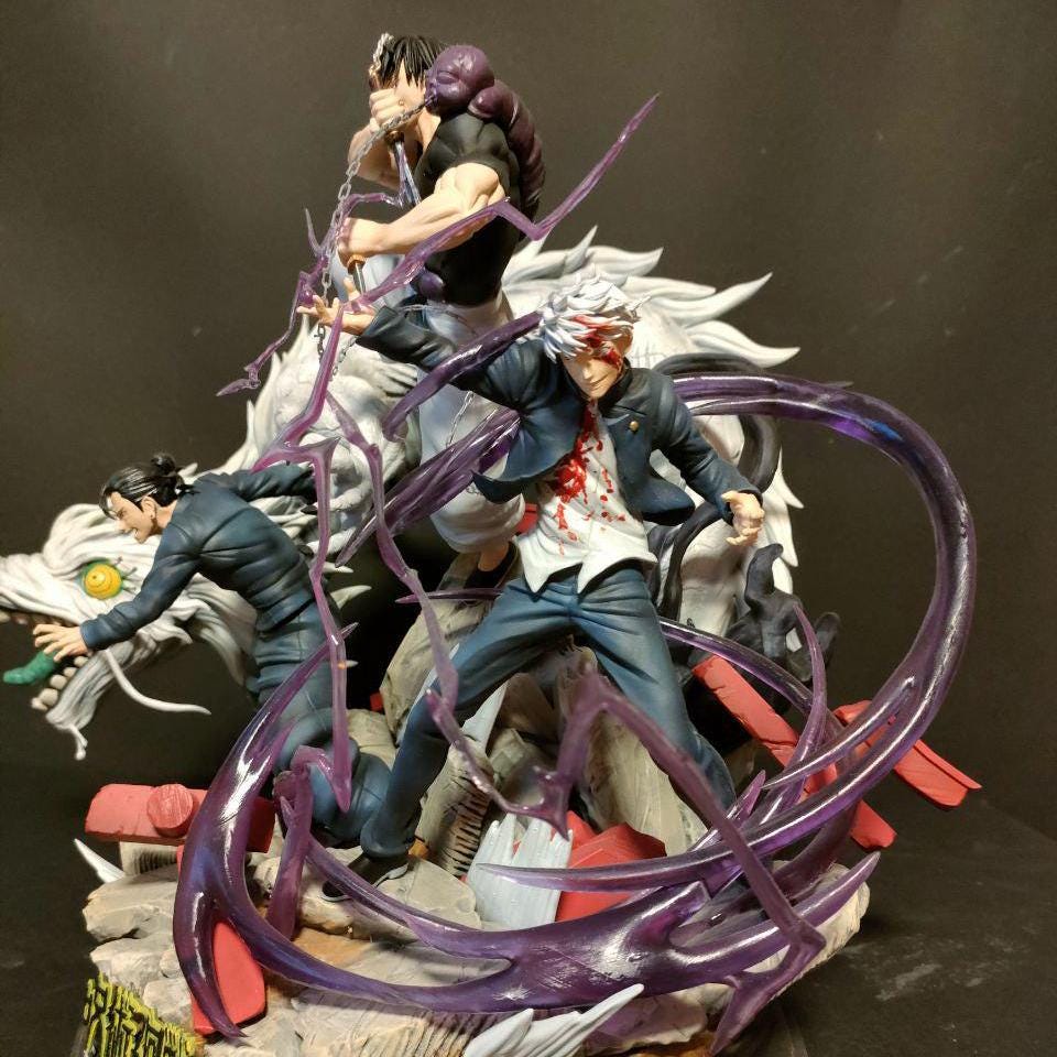 Jujutsu Kaisen Figures, Diorama Geto, Toji, Gojo, Resin Figure ...