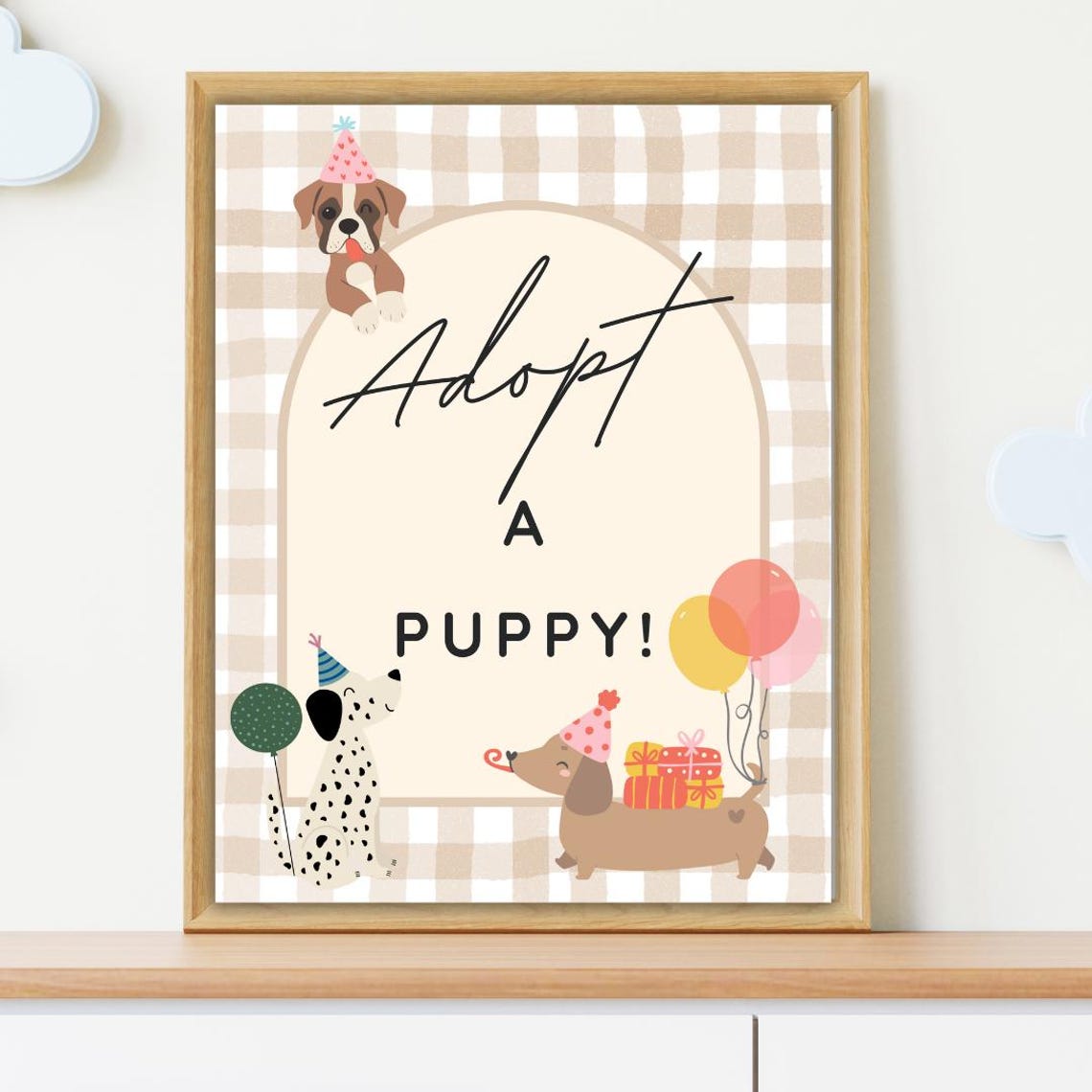 Adopt a Puppy Set - Includes Adopt a Puppy Sign and Adoption ...