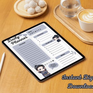 Anime Daily Planner |work School Study | Instant Download | Printable ...