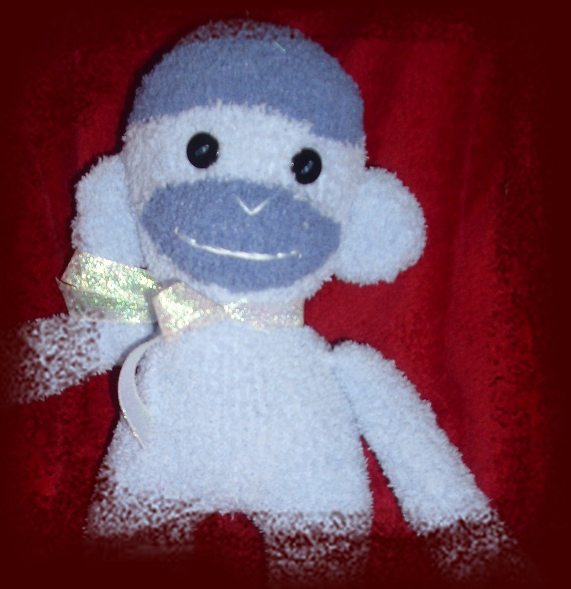 Sock Monkey, Plush, Stuffed Animal, Toy, Doll, Waldorf, New - Etsy