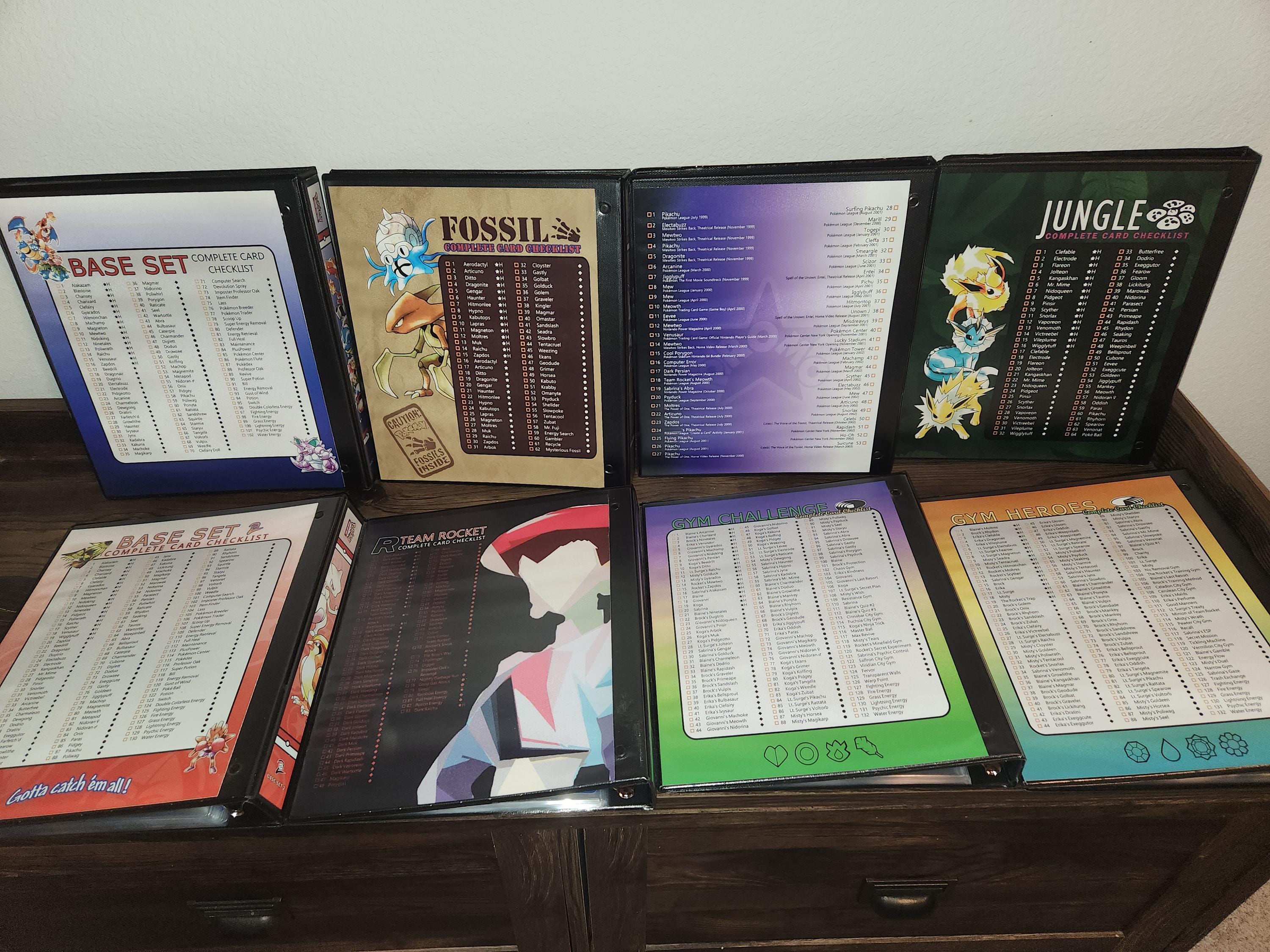 Custom Pokemon 1" Binder Digital Art Download - WOTC Sets - 8 Pack ...