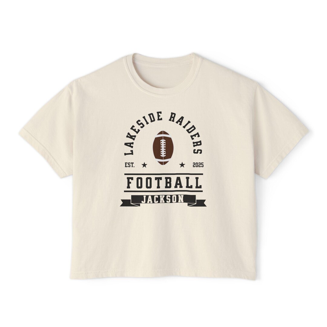 Personalized Football Crop Top | Vintage Style Game Day Shirt - Etsy