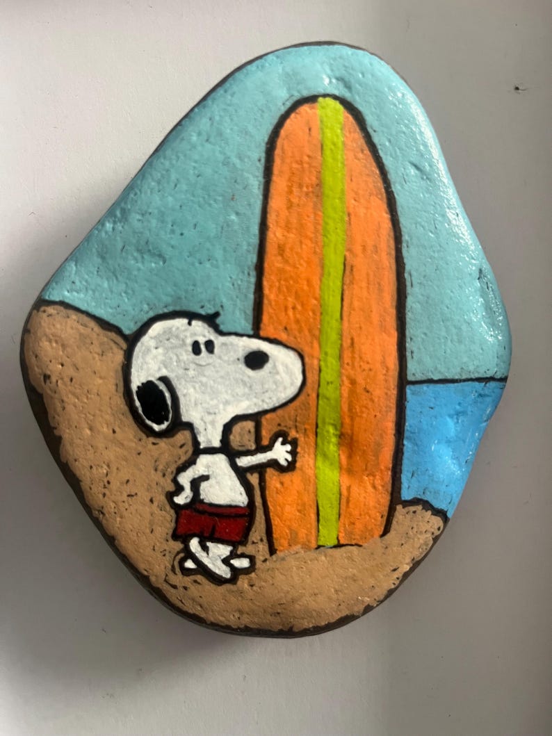 Snoopy Surfboard - Etsy