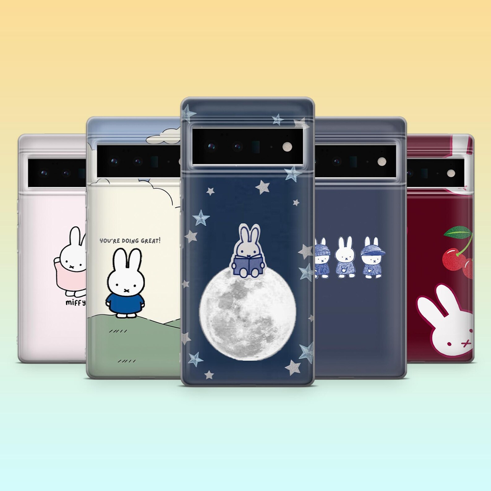 Cute Miffy Phone Case Kawaii Bunny Cover for iPhone 17, 17pro, 17 Pro ...