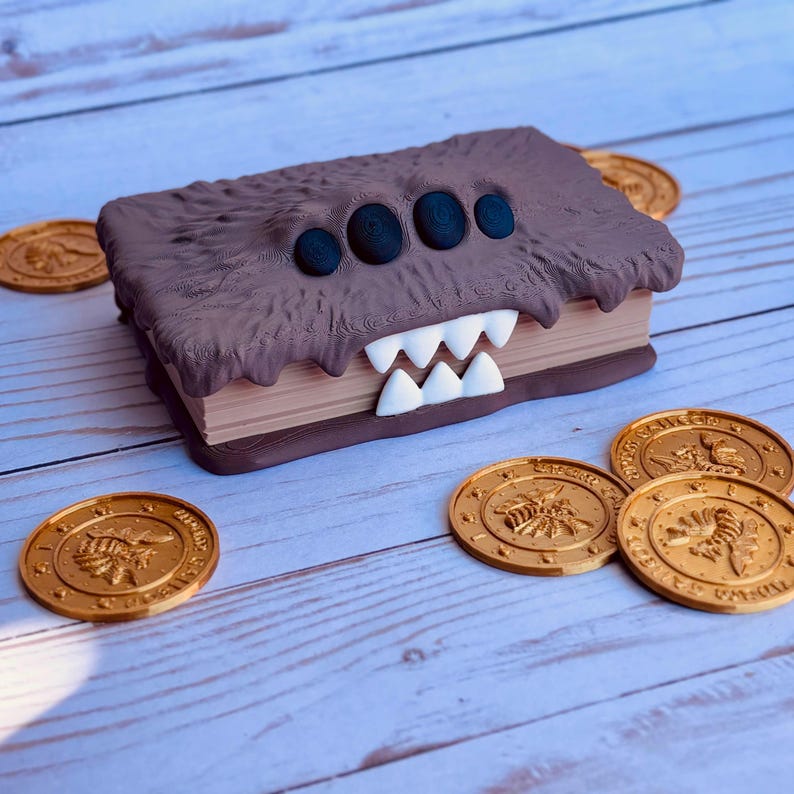 3D Printed Harry Potter Monster Book Storage Container coins Not ...