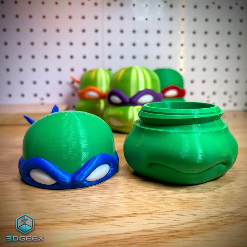 3D Printed Teenage Mutant Ninja Turtles Modular Container - Etsy