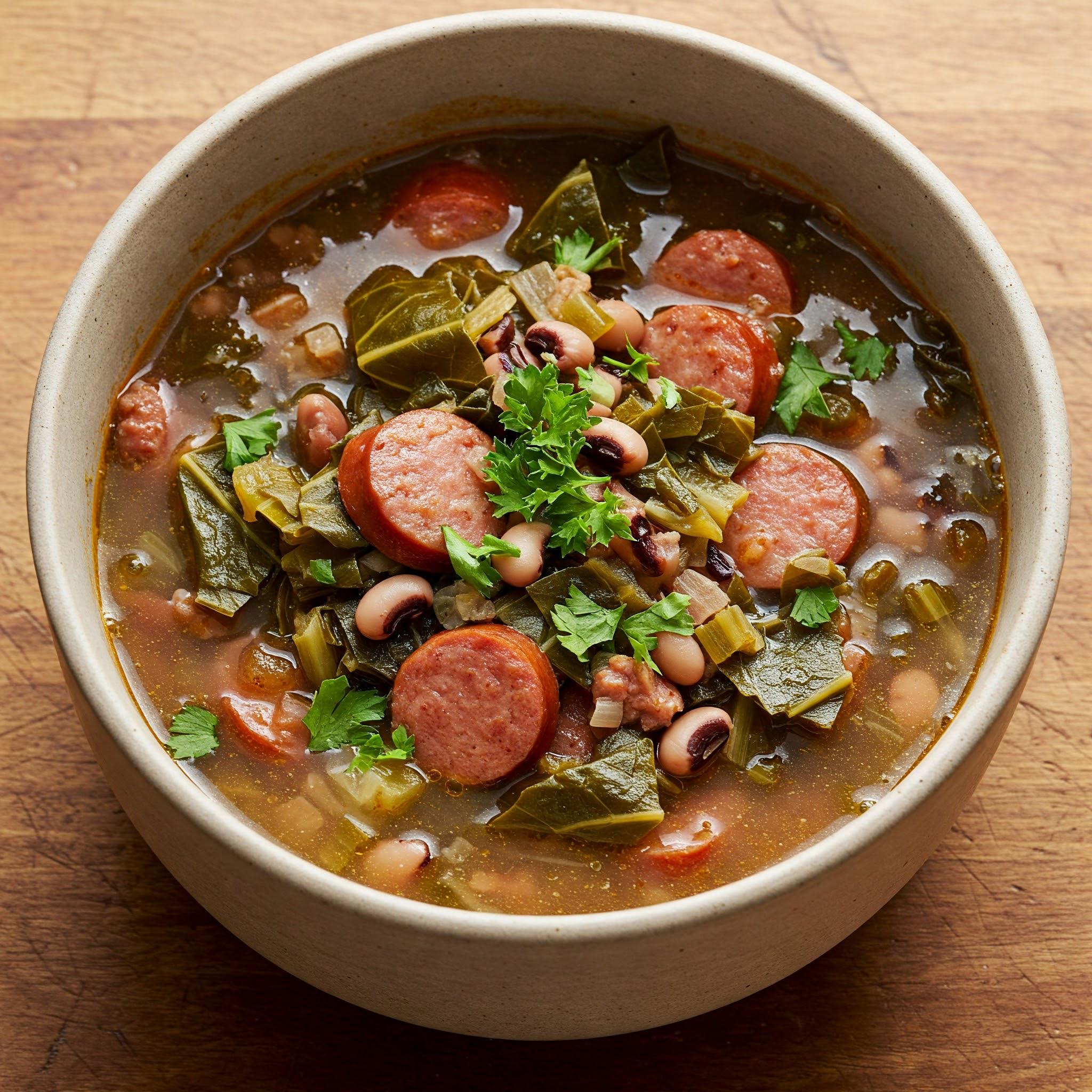 Southern Swamp Soup Recipe – Hearty Cajun Soup With Sausage, Greens ...