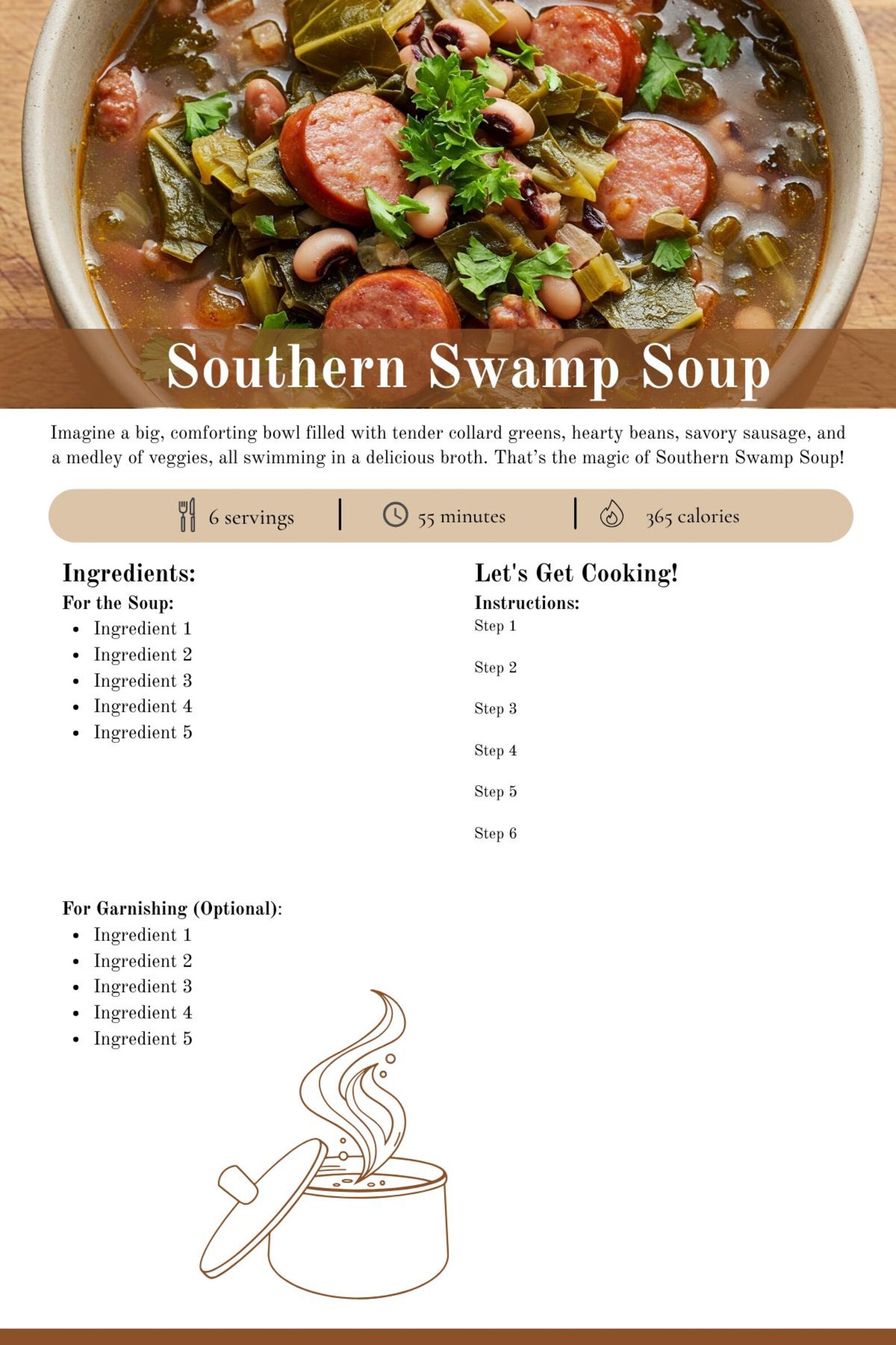 Southern Swamp Soup Recipe – Hearty Cajun Soup With Sausage, Greens ...