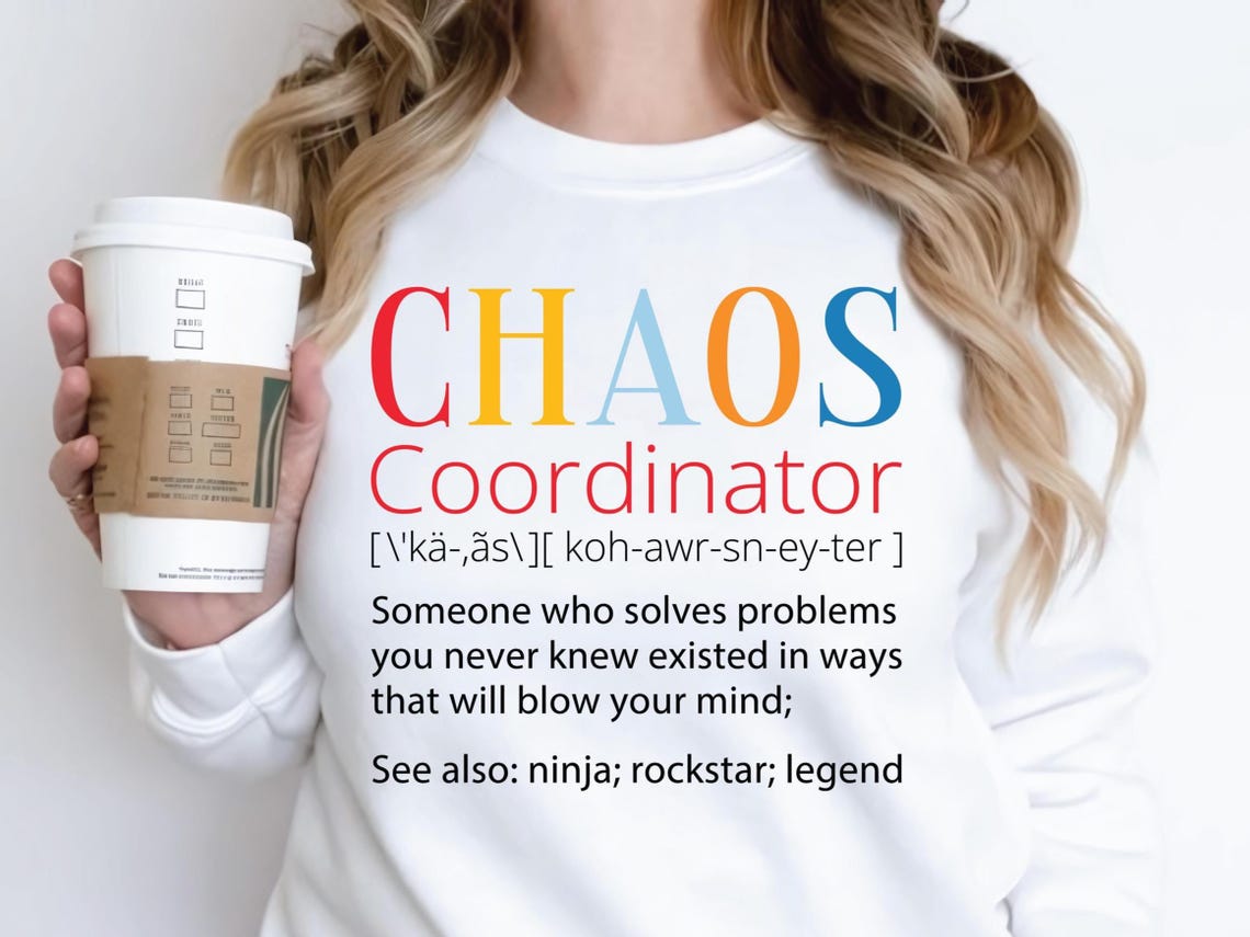 Chaos Coordinator Definition SVG: Funny Momlife Design (digital ...