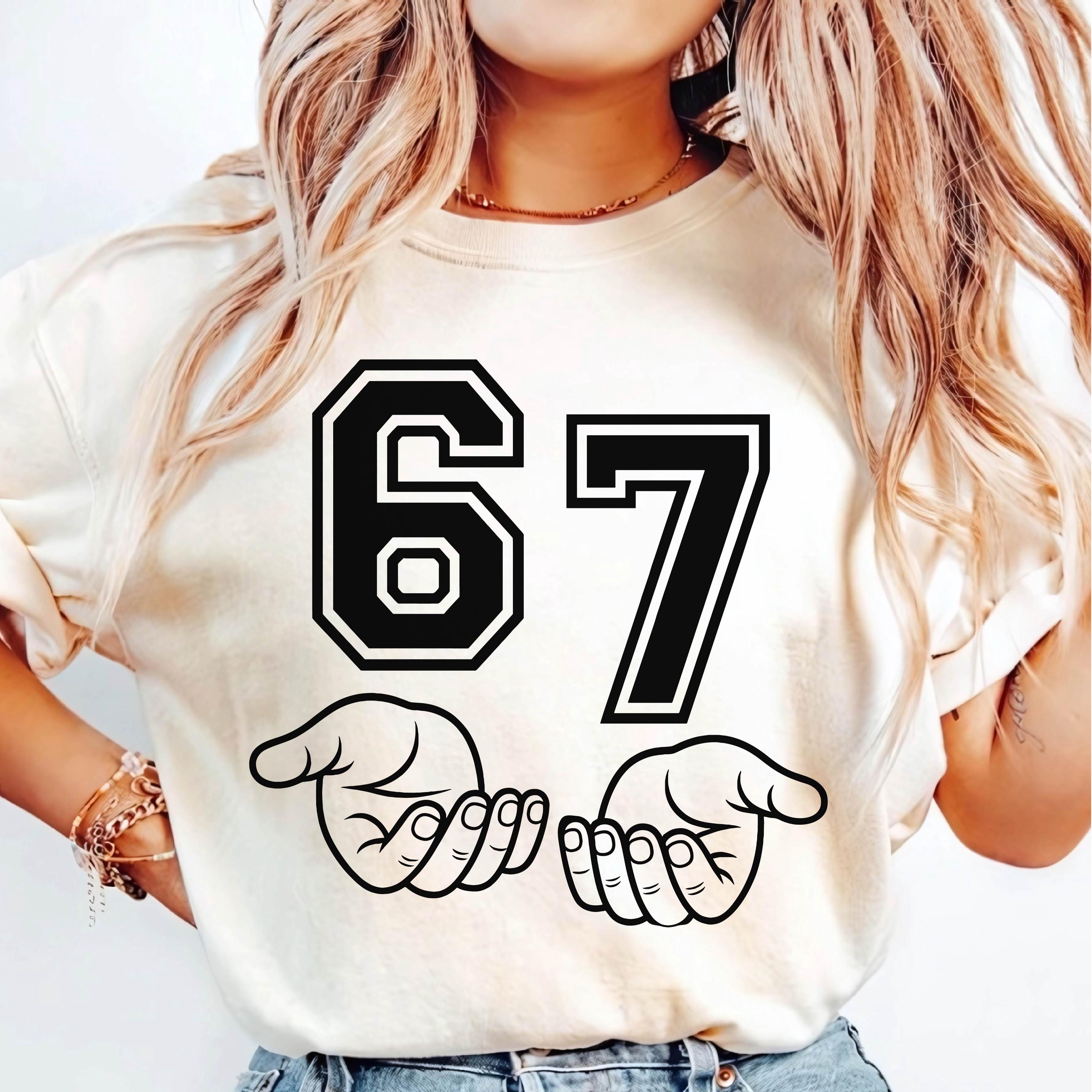 Viral Six Seven Meme SVG PNG | Funny 6 7 Internet Humor Graphic, Trendy ...