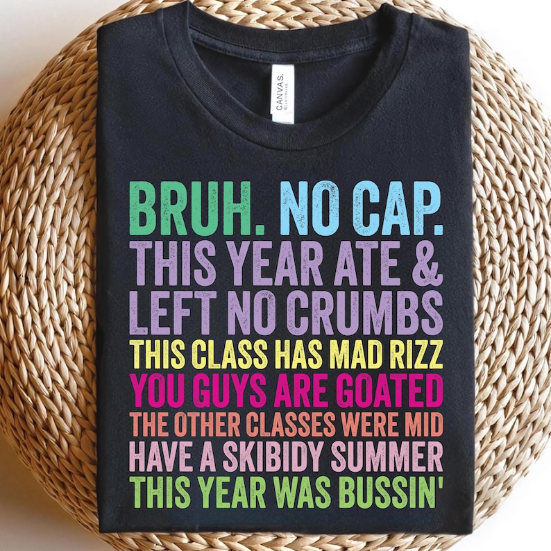 Bruh No Cap This Year Ate PNG SVG, Funny Gen A Teacher Shirt Design ...