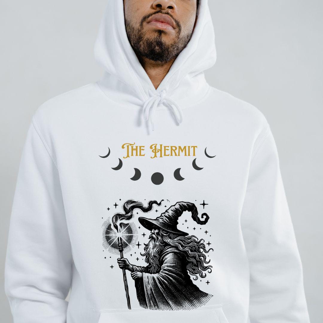 The Hermit, Mystic, Svg, Cut File, Cricut, Silhouette Cameo, Moon Phase ...