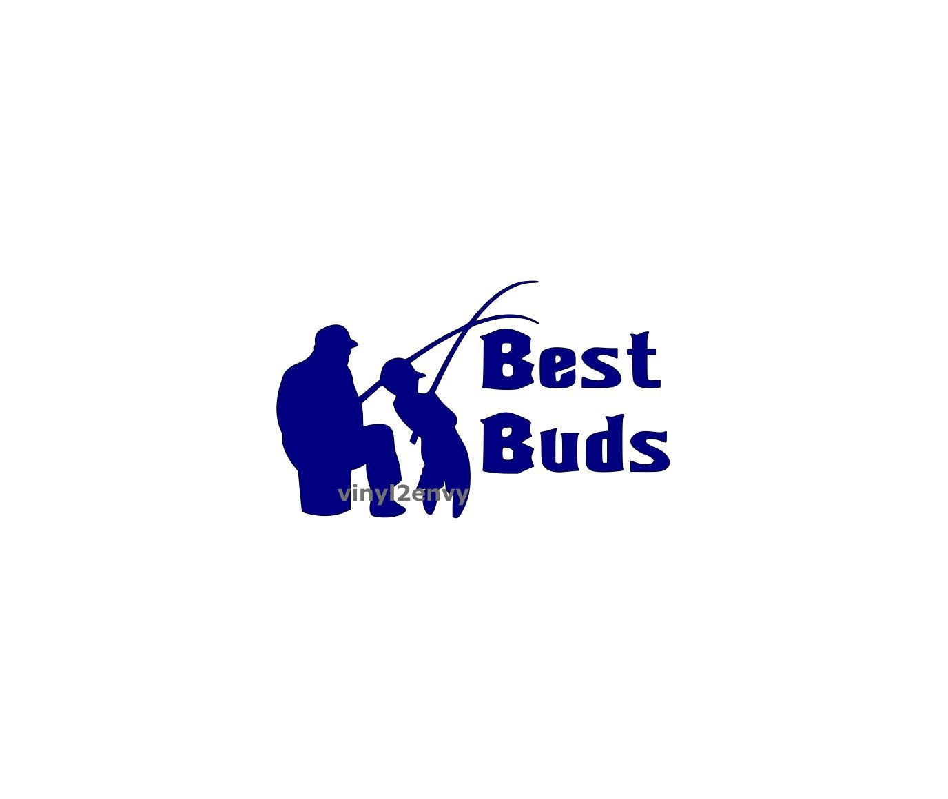 Best Buds Fishing Car Decal Vinyl Car Decals Window | Etsy
