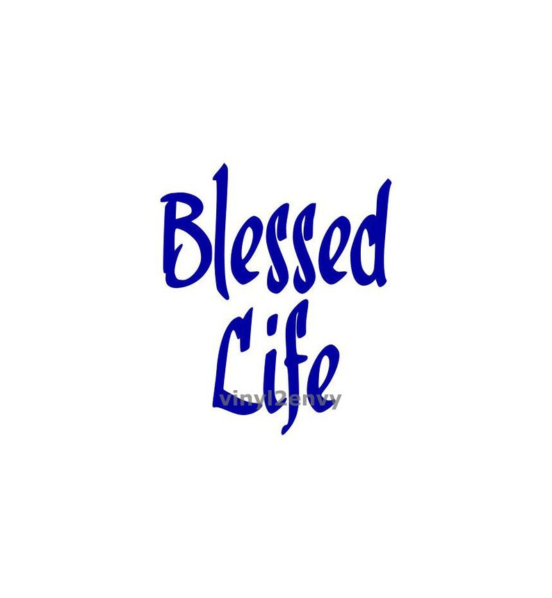 Blessed Life Car Decal Vinyl Car Decal Car Window Decal - Etsy