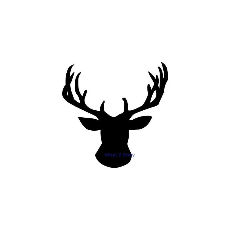 Deer Head Car Decal Vinyl Car Decals Window Decal - Etsy