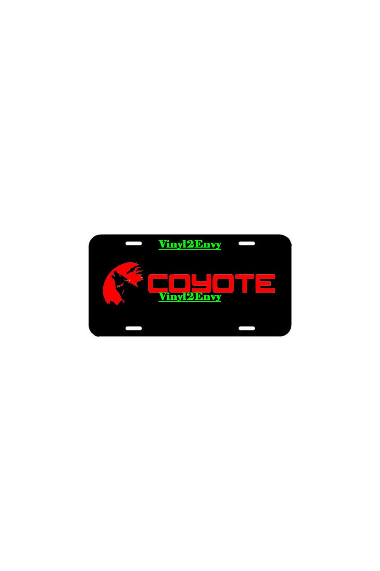 Coyote 5.0 Ford Mustang License Plate Car Decal Vinyl Car | Etsy