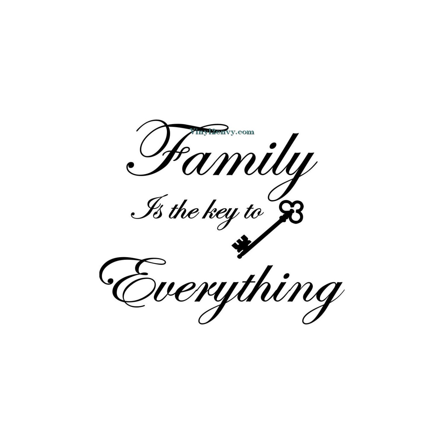 Family Is The Key To Everything Wall Decal Vinyl Wall | Etsy