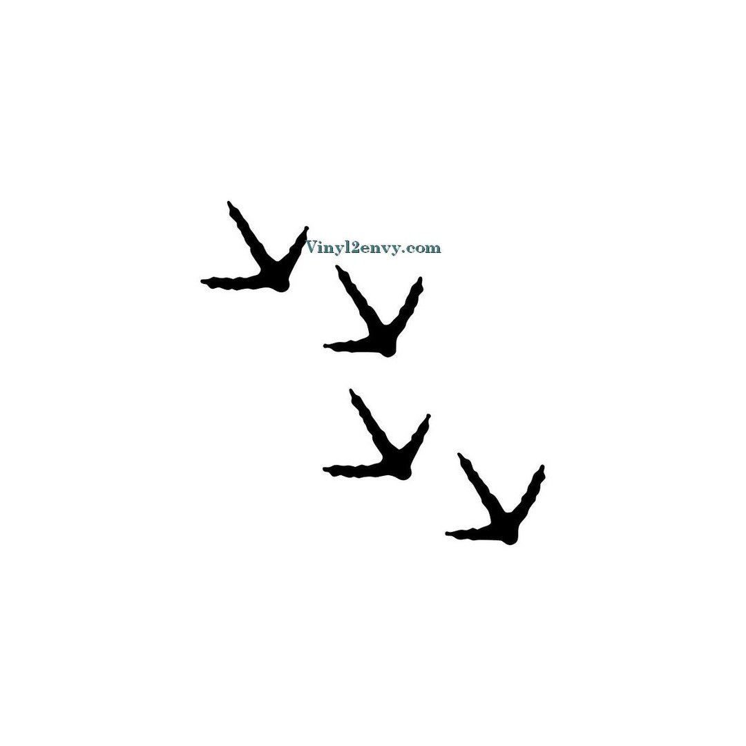 Turkey Tracks Car Decal Vinyl Car Decals Window Decal - Etsy