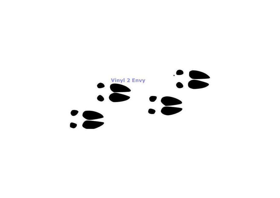 Deer Buck Hoof Prints Car Decal Vinyl Car Decals, Window Decal, Signage ...