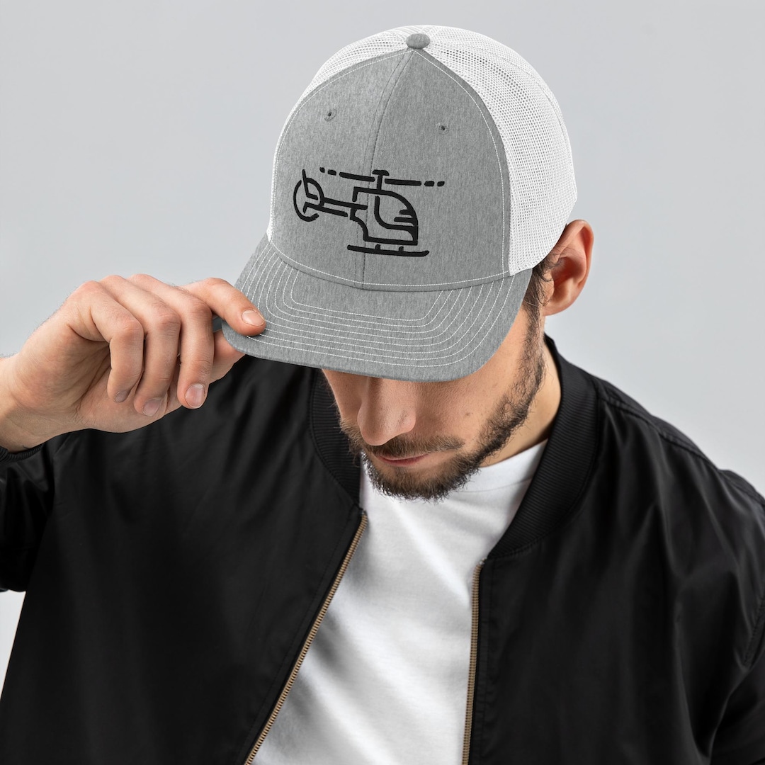 Classy, Comfortable Aviation Hat With Fun Helicopter Design! - Etsy
