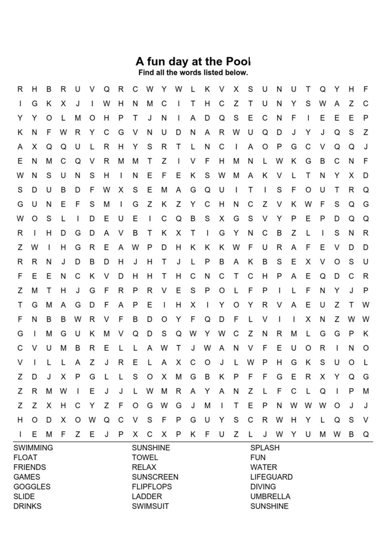 Ultimate Word Search Fun - Instant Download Puzzle Book for All Ages ...