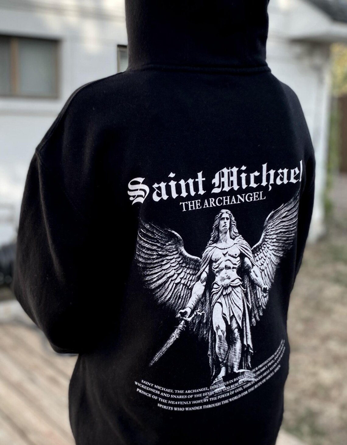 Saint Michael the Archangel (lightweight) Hoodie - Etsy