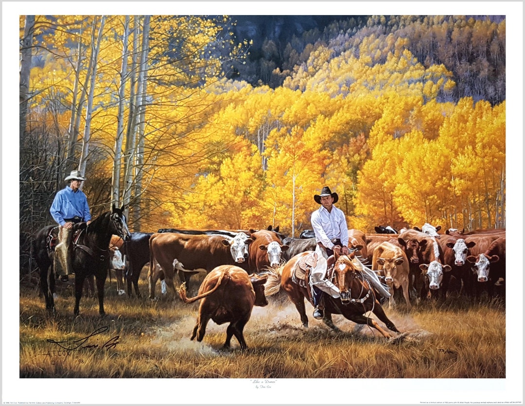 Rare, Iconic Tim Cox "like A Dance" Vintage, Signed & Numbered, Limited ...